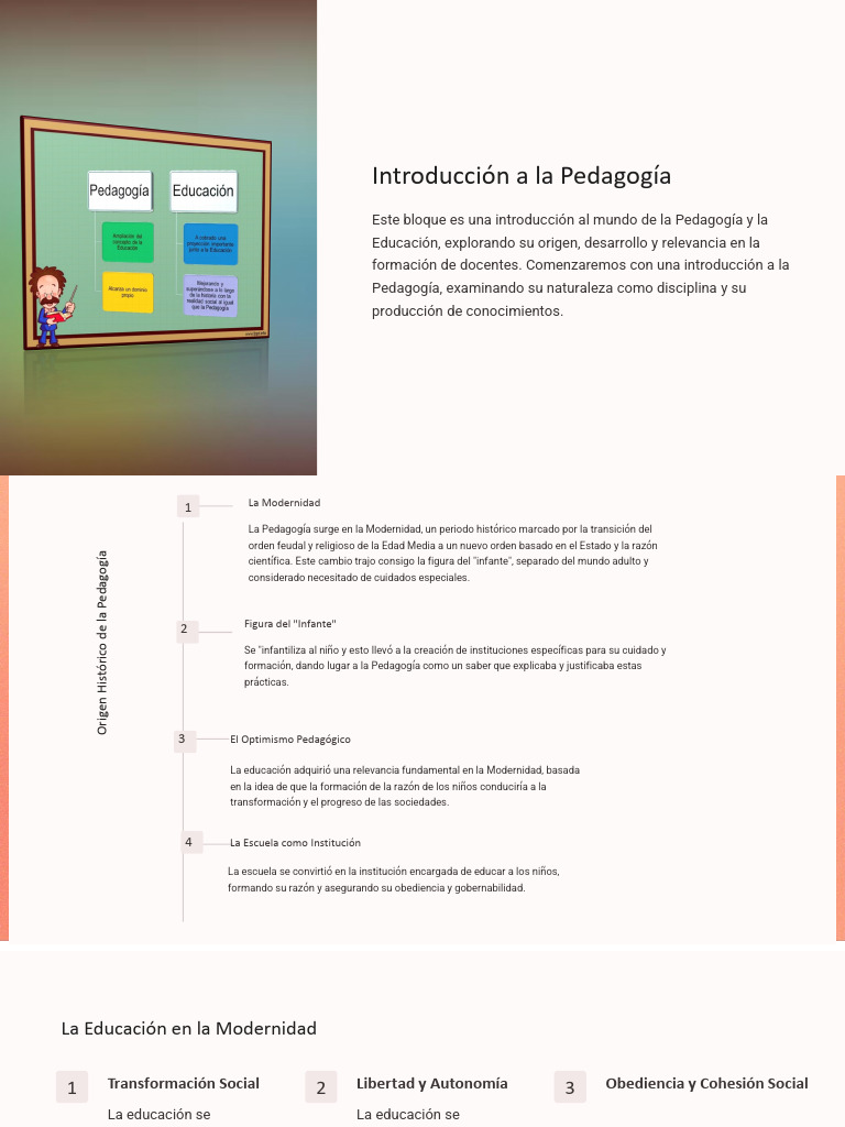 Modulo 1 CLASE 1 - Introduccion A La Pedagogia | PDF | Pedagogía | Enseñando