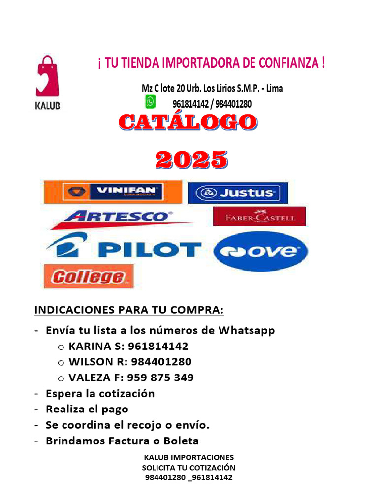 Catalogo Kalub 29.01 | PDF