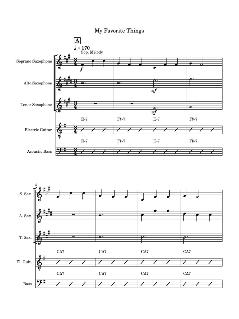 My Favorite Things | PDF