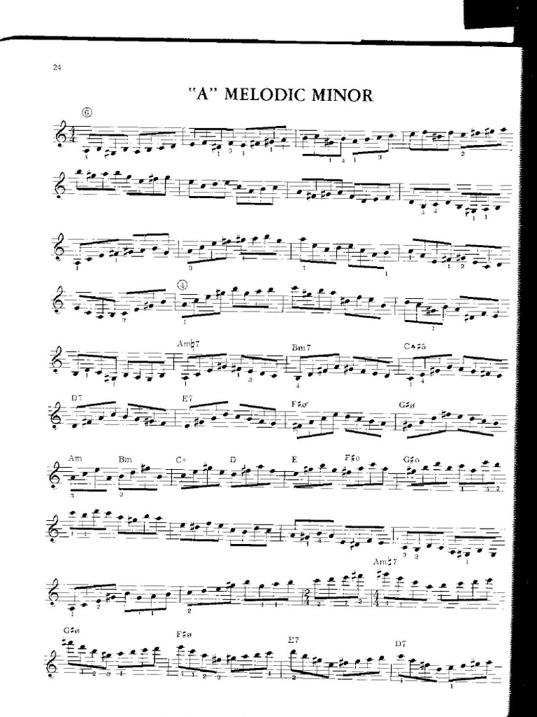 Melodic Minor Patterns | PDF
