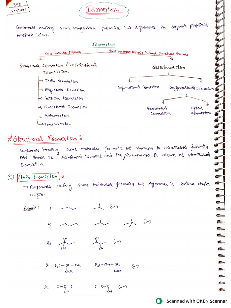 Structural Isomerism | PDF