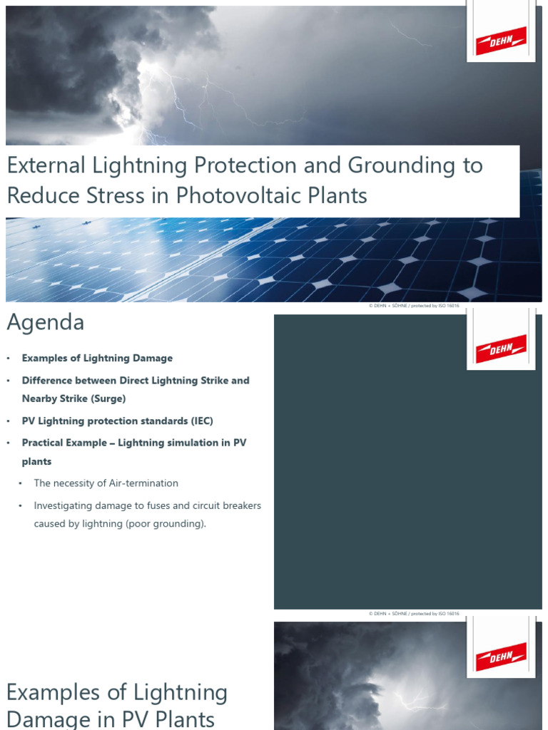 External Lightning Protection and Grounding in Photovoltaic Plants ...
