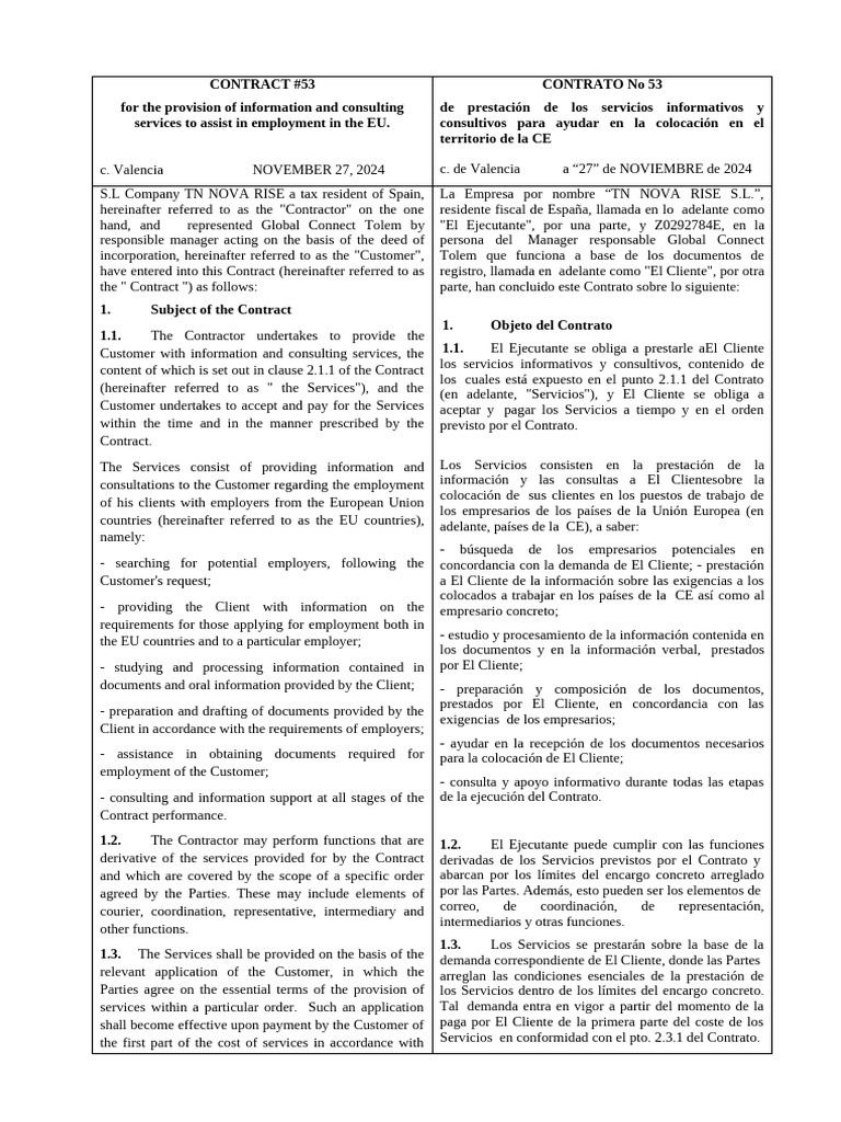 GCT Contract - 53 | PDF