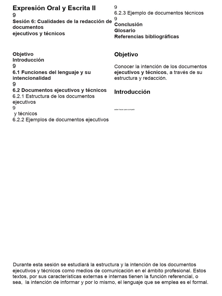 Cualidades de Documentos Técnicos y Ejecutivos | PDF | Plan de estudios | Comunicación