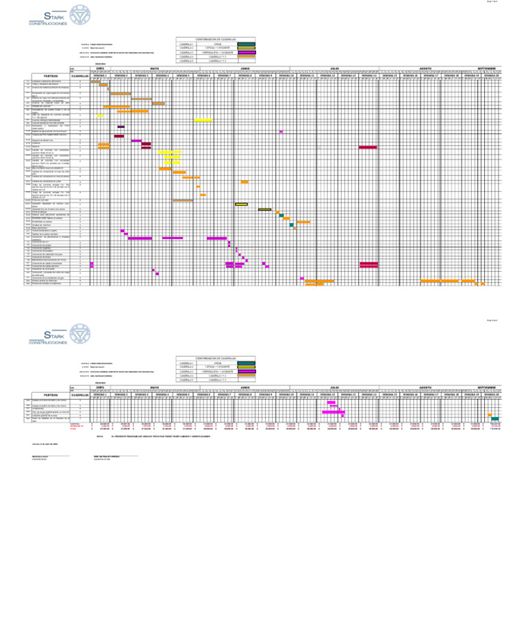 Str-22 91 Programa de Obra | PDF | Material compuesto | edificio