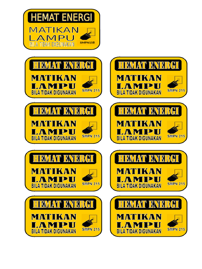 Himbauan-Hemat-Energi 158 | PDF