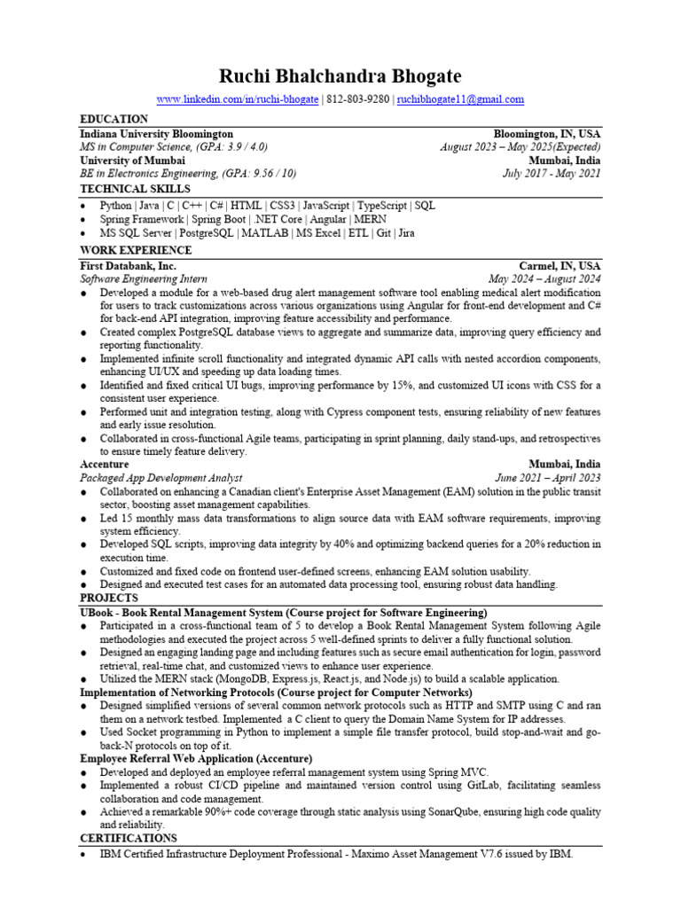 Ruchi Bhalchandra Bhogate | PDF | Computer Network | Web Application