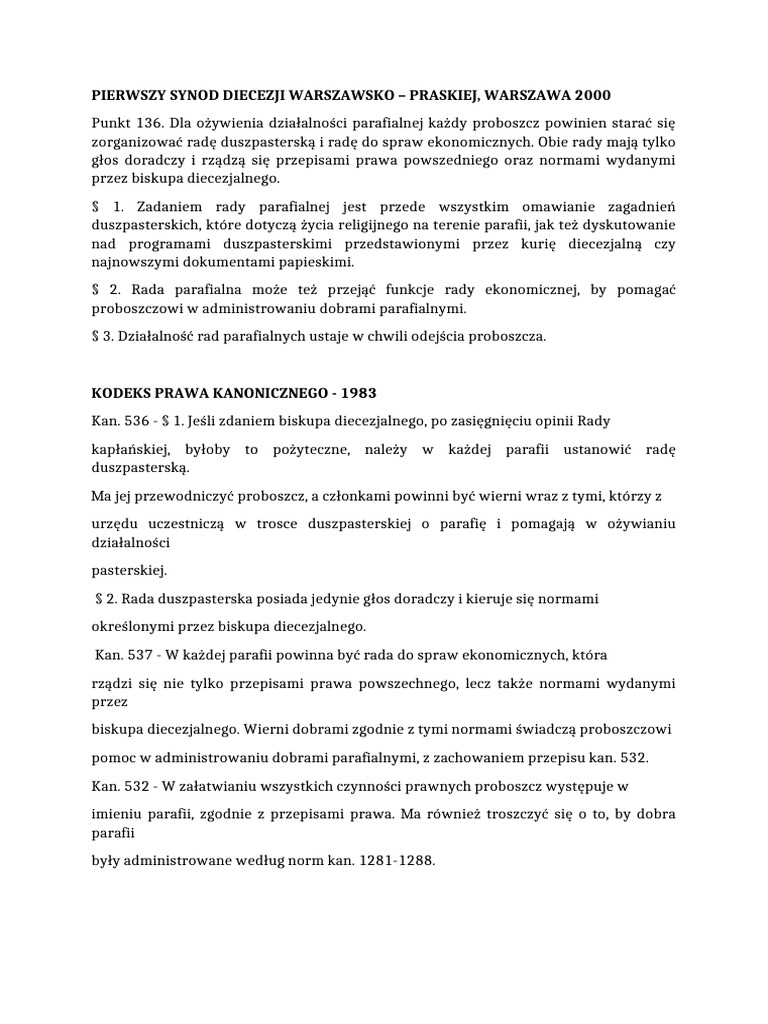 Podstawa-prawna-rad-parafialnych | PDF