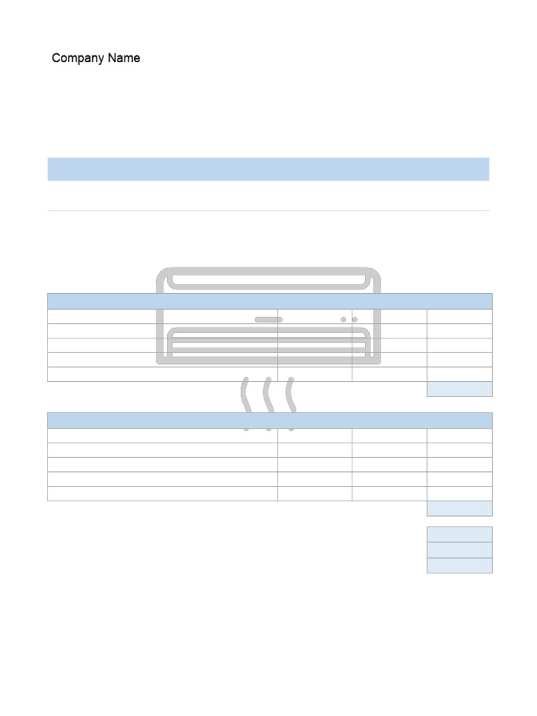 AC Repair Invoice Template | PDF