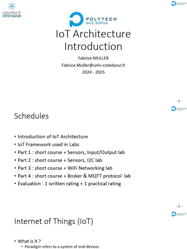 1-IoT Architecture - Introduction | PDF | Internet Of Things | Computer ...