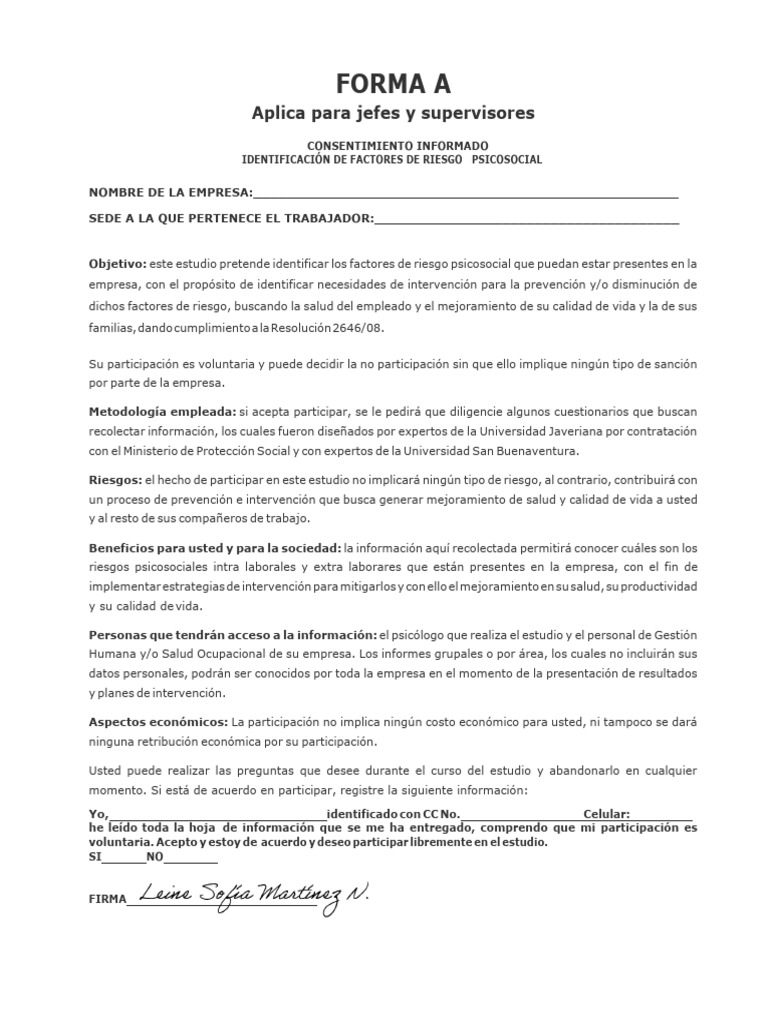 CUESTIONARIOS BRPS FORMA A - Editable | PDF | Business | Cuestionario