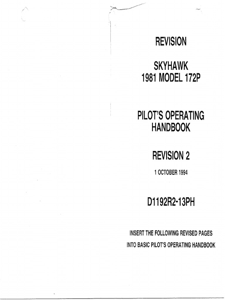 POH Cessna 172P | PDF