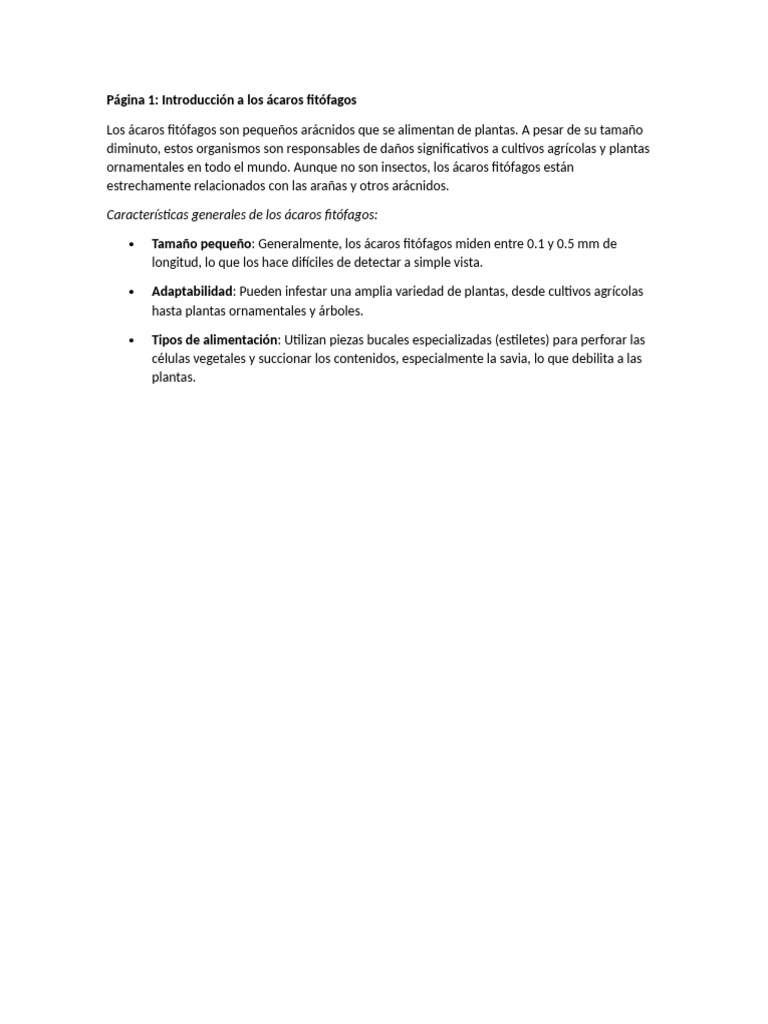 Guía sobre ácaros fitófagos y control | PDF | Herbívoro | Agricultura