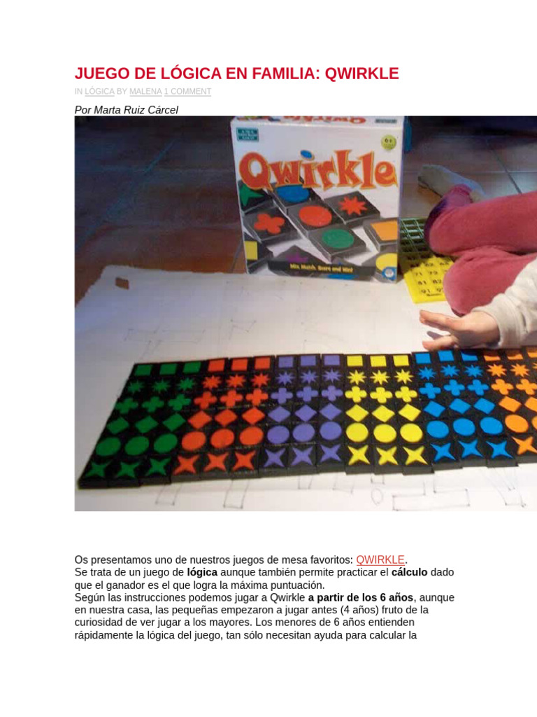 Qwirkle Juego de Lógica | PDF | Color