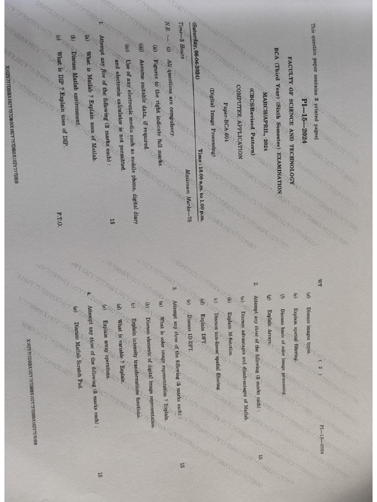 Dip Question Paper | PDF