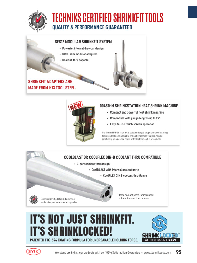 ShrinkFIT_Tools_Catalog | PDF | Screw | Metalworking