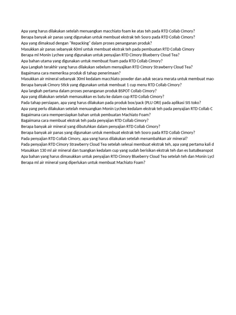 KISI2 NEW RTD CIMORY & MOCHAx | PDF