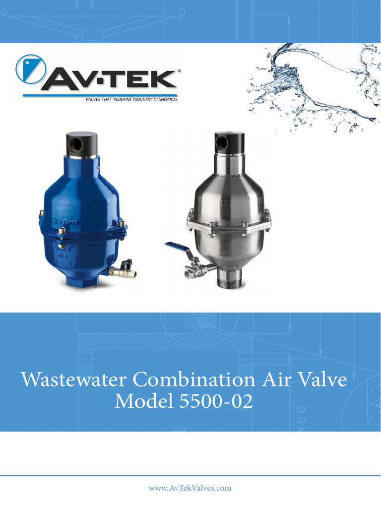 Wastewater Air Valve Model 5500-02 | PDF | Valve | Pump