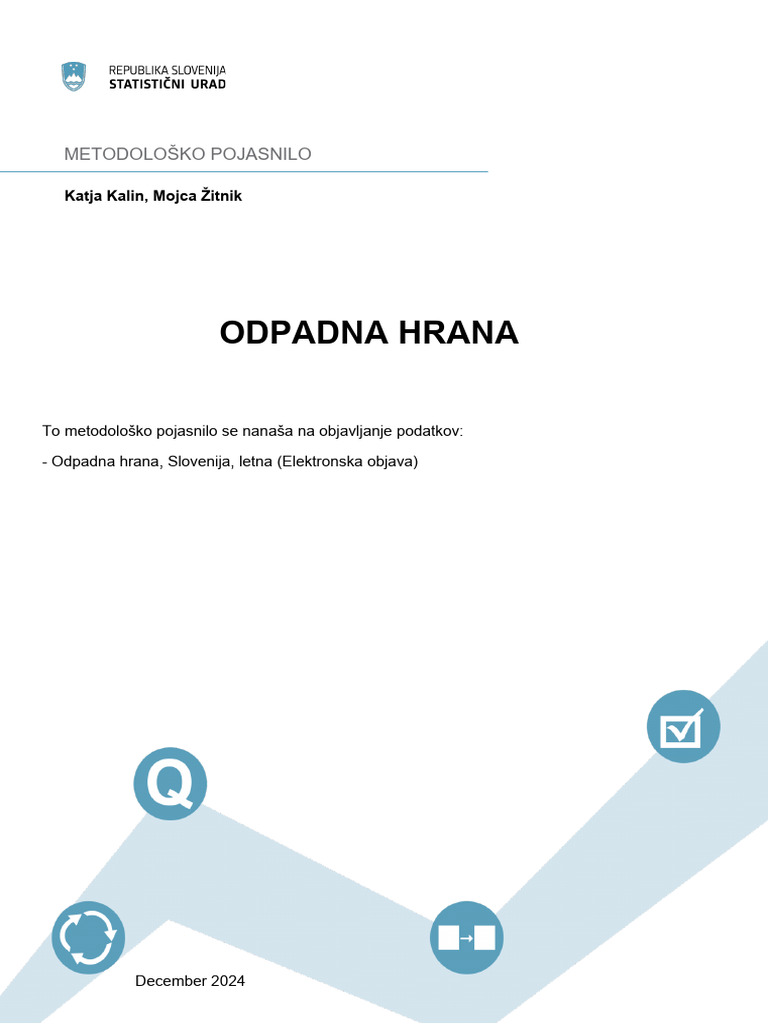 Odpadna Hrana: Metodolo Ko Pojasnilo | PDF