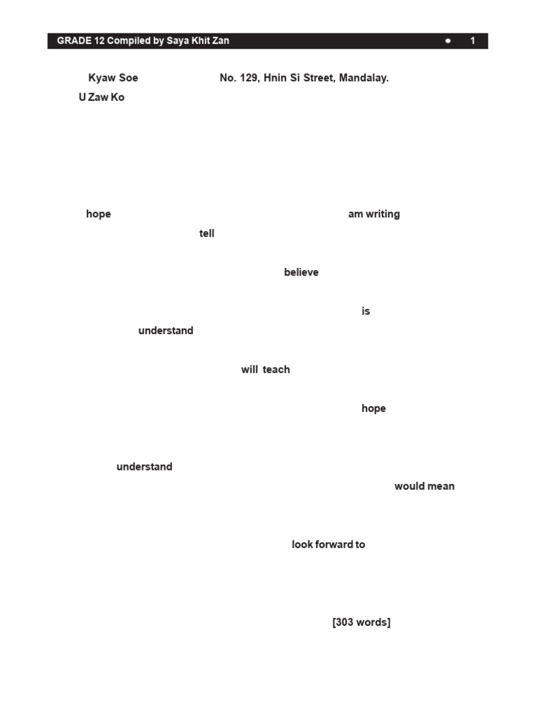 Kyae Mone (Letters and Essays) | PDF | Empathy | Critical Thinking