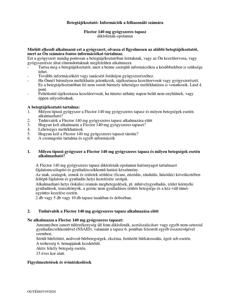 Flector Tapasz PIL | PDF