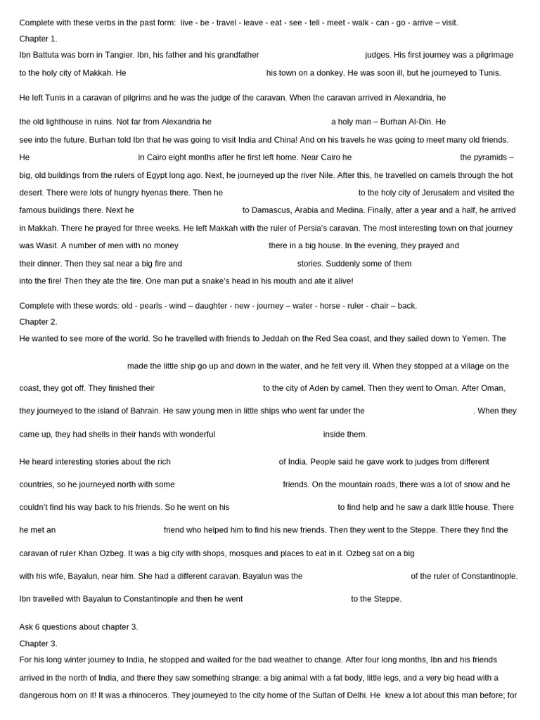 Ibn Battuta Summary To Complete | PDF | Mecca