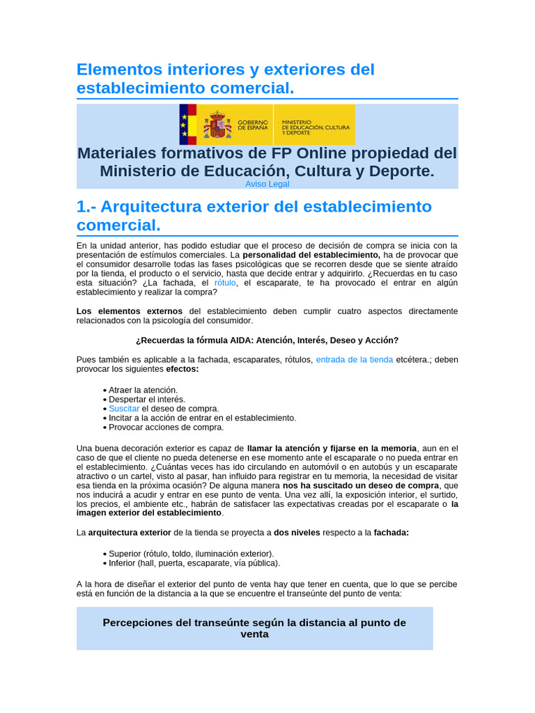 Tema 2 Escaparatismo | PDF | Comercialización | Almacén