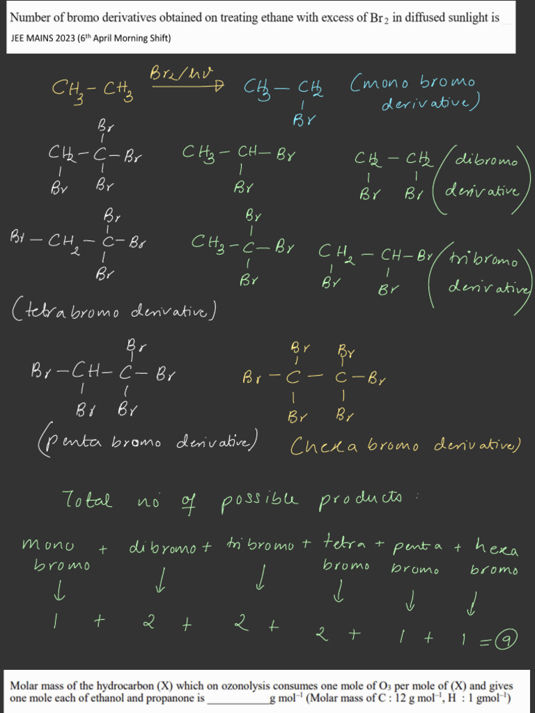 Pyq Express Hydrocarbons Jee Mains 2023 Pyq Part-1 | PDF | Chemical Substances | Chemistry