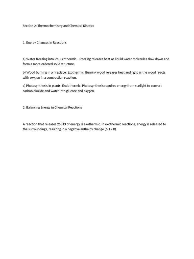 Thermochemistry: Energy Changes Explained | PDF