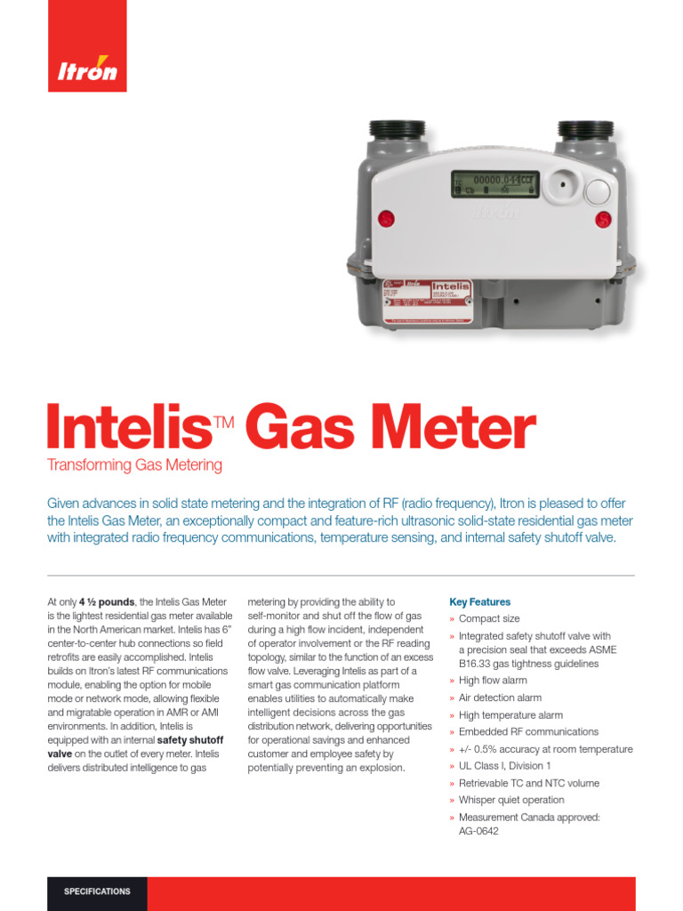 Spire Smart Gas Meter IntelisGas - SP - 101584 | PDF