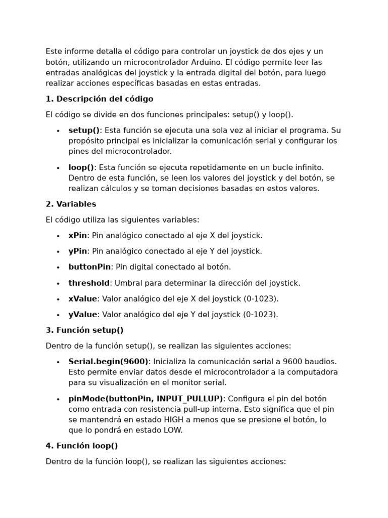 Informe Robotica | PDF | Microcontrolador | Ciencias de la Computación