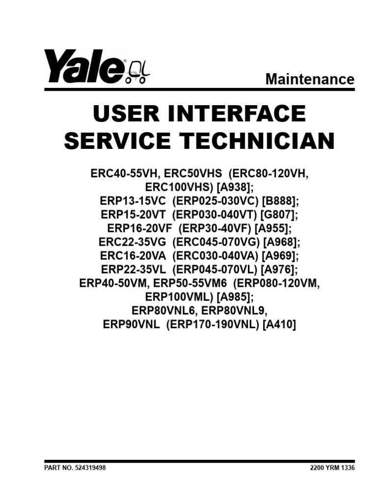 User Interface Service Technician: Maintenance | PDF | Menu (Computing ...