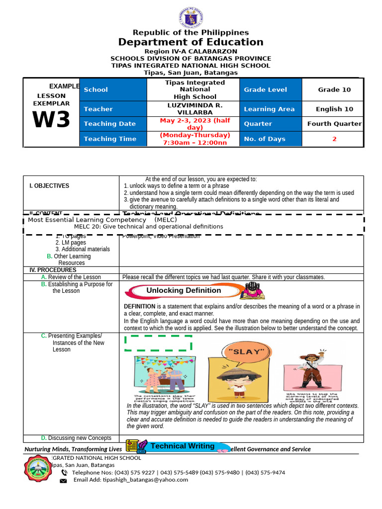 Wlp English 10 Q4 W3 Pdf Body Image Adolescence