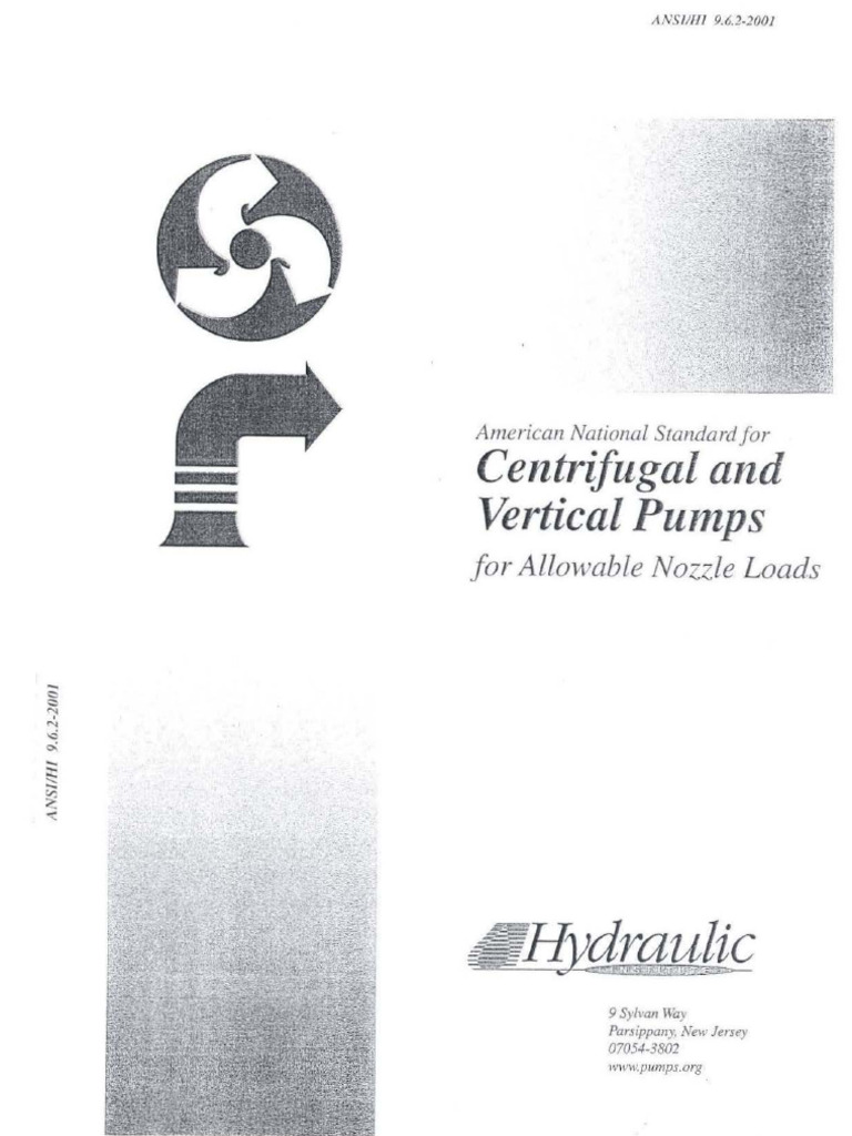 ANSI - HI 9.6.2-2001 Centrifugal and Vertical Pumps For Allowable ...