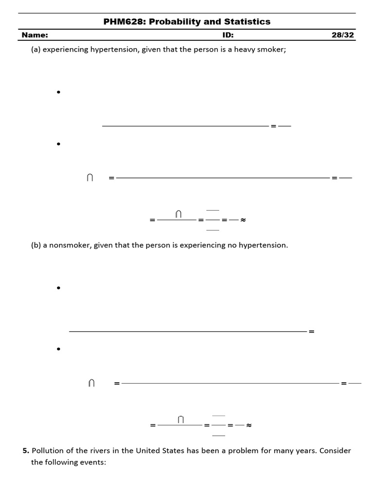 Assignments MA-28 | PDF | Probability Theory | Statistical Theory