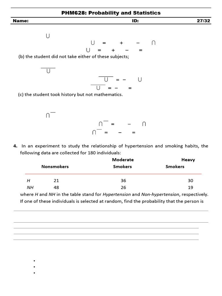 Assignments MA-27 | PDF