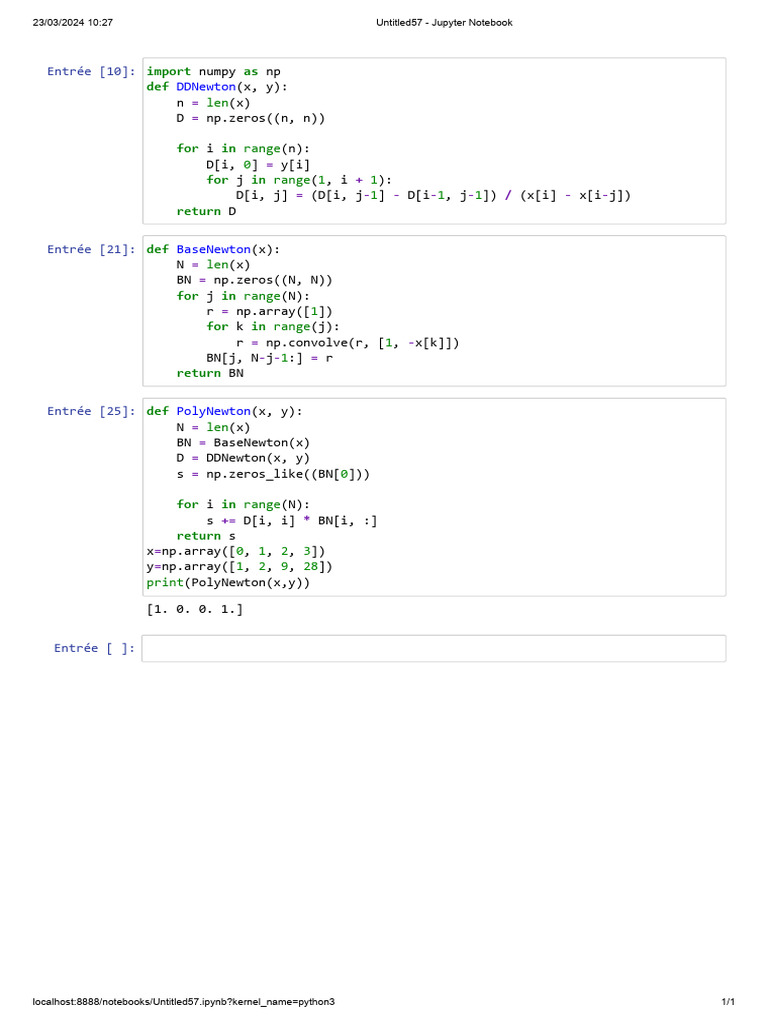 Code de La Mã©thode de Newton | PDF