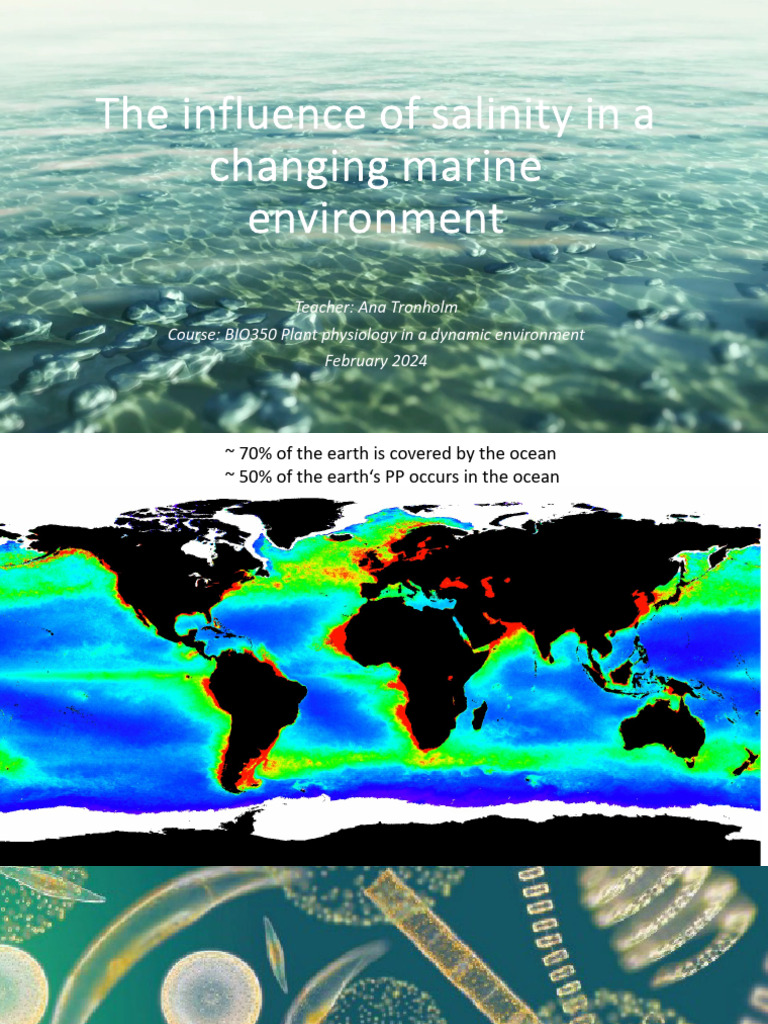 Salinity Effects on Marine Ecosystems | PDF | Oceans | Osmosis