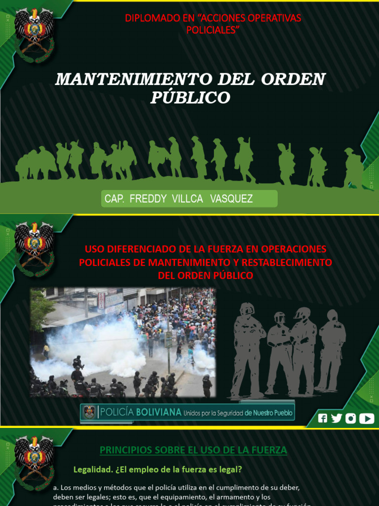 Uso Diferenciado de La Fuerza en Operaciones Policiales de ...