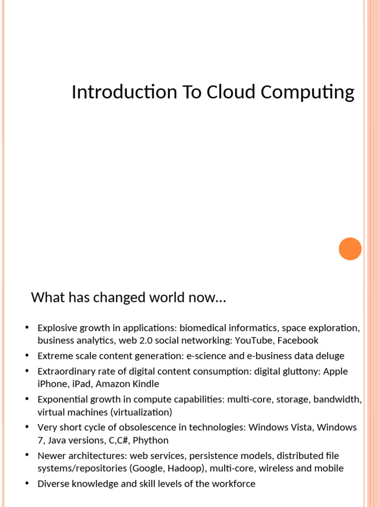 Chap1-Introduction CC | PDF | Cloud Computing | Software As A Service