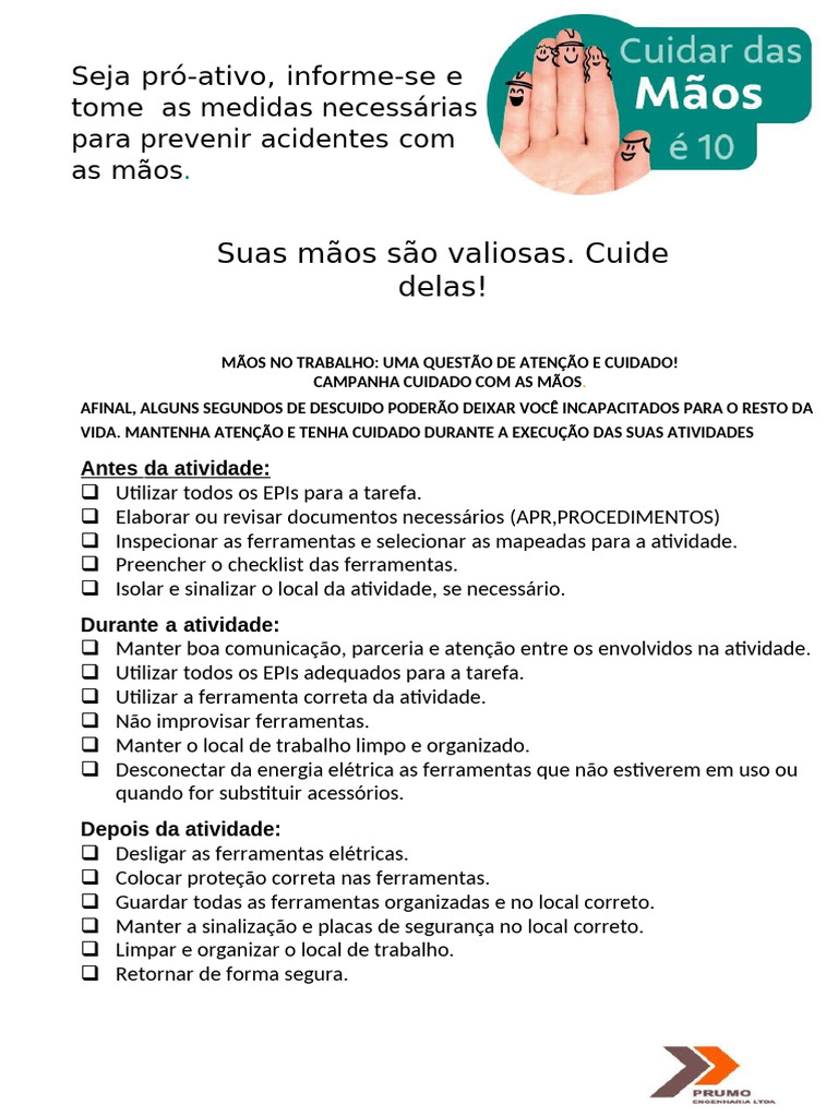 DDS Prático - Cuidado Com As Mãos | PDF