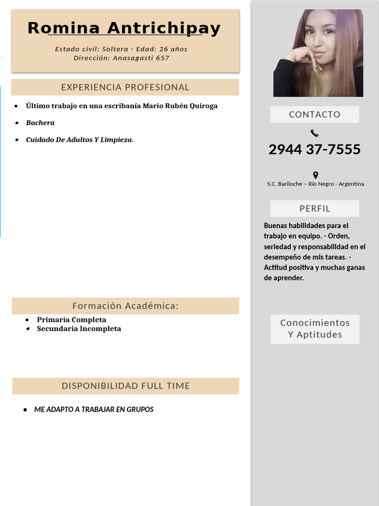 Romina Antrichipay CV | PDF