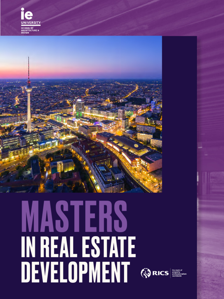 Masters in Real Estate Development Overview | PDF | Economies