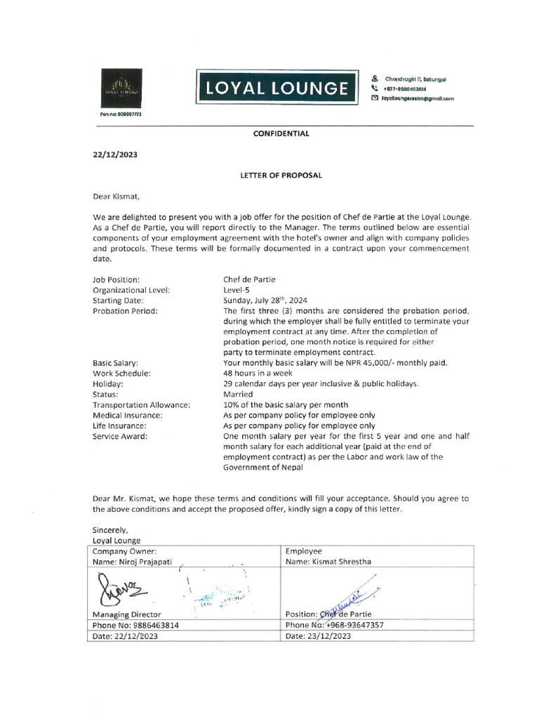 Future Job Offer | PDF