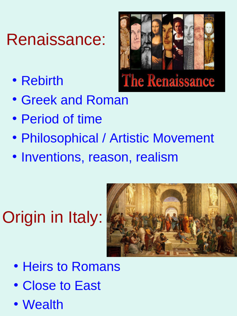 Overview of the Renaissance Era | PDF | Renaissance | Leonardo Da Vinci