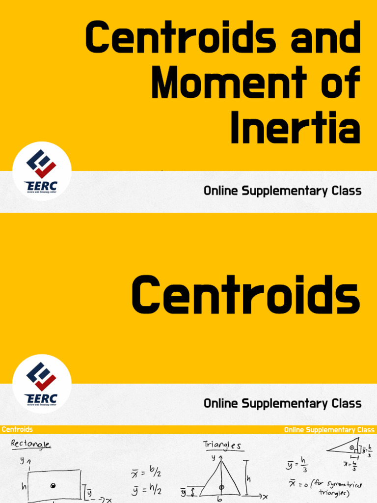 Centroids and Inertia PDF Discussion | PDF
