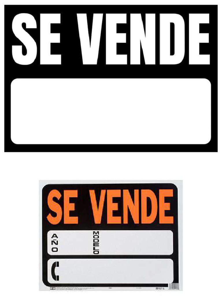Cartel SE VENDE para Imprimir | PDF
