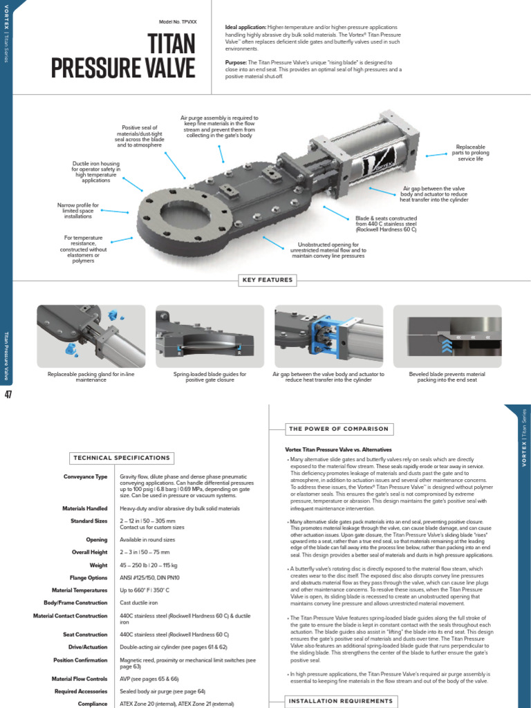Vortex Temperature & Pressure Valve | PDF | Valve | Actuator