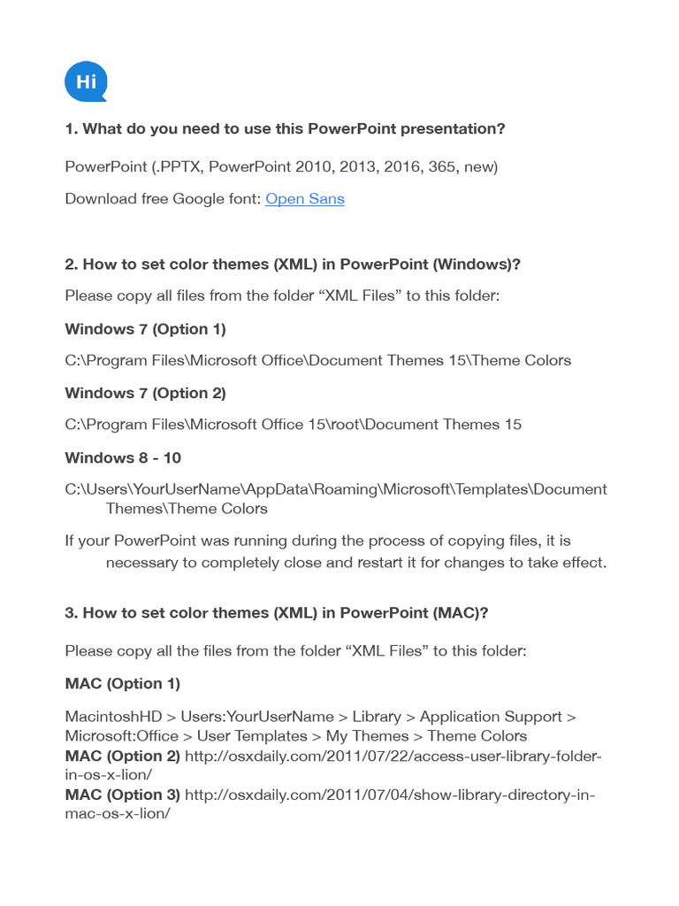 Set Color Themes in PowerPoint Guide | PDF