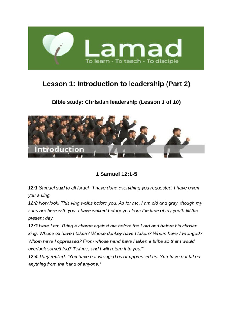 Christian Leadership: Key Principles | PDF | Jesus | Christian Belief ...